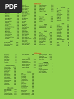 FGH Cafeteria Lunch Menu | PDF | Sauce | Hamburgers