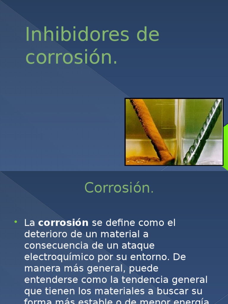 Inhibidores de Corrosión | PDF | Corrosión | Materiales