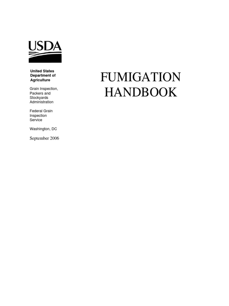 USDA Fumigation Handbook Overview | PDF | Pesticide | United States ...
