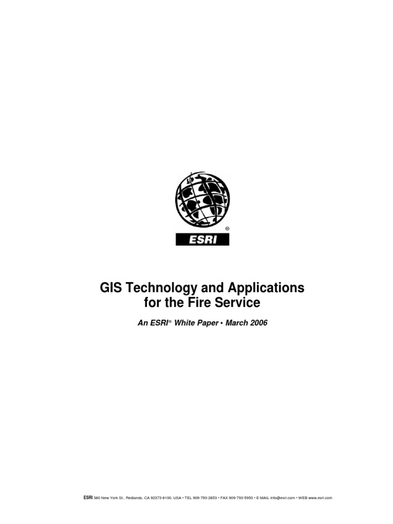 Fire Service Gis Applications | PDF | Esri | Geographic Information System