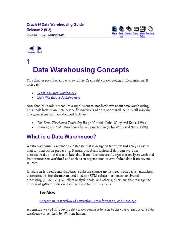 Datawarehouse Concepts | PDF | Data Warehouse | Database Schema