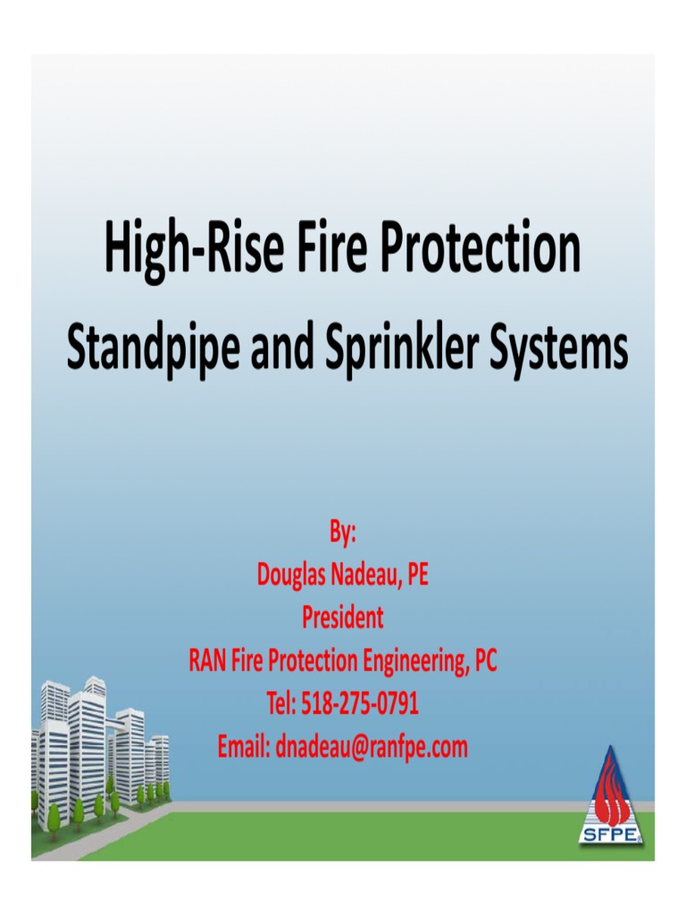 NY1397 Nadeau High Rise Fire Protection | PDF | Fire Sprinkler System ...