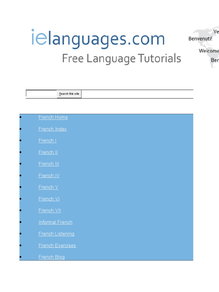 French Index | PDF | Verb | French Language