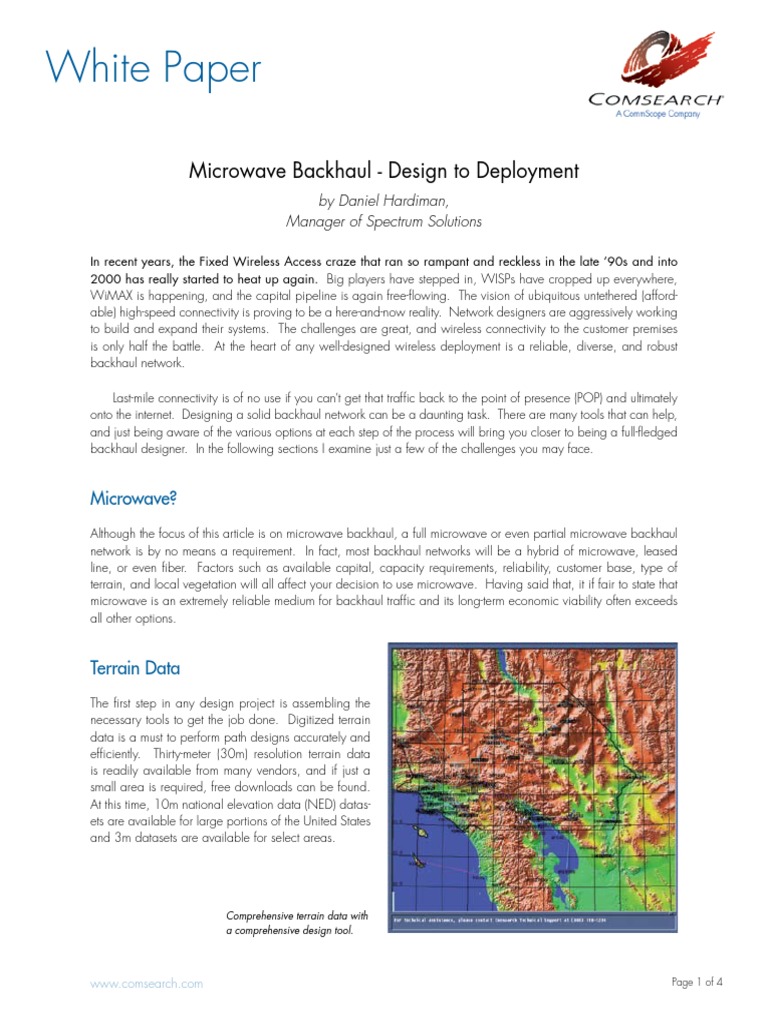 Microwave Backhaul Design To Deployment TP-102396 | PDF | Orthogonal ...