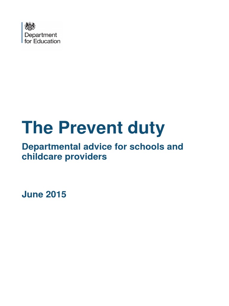Prevent Duty Departmental Advice | PDF | Child Care | Relationships