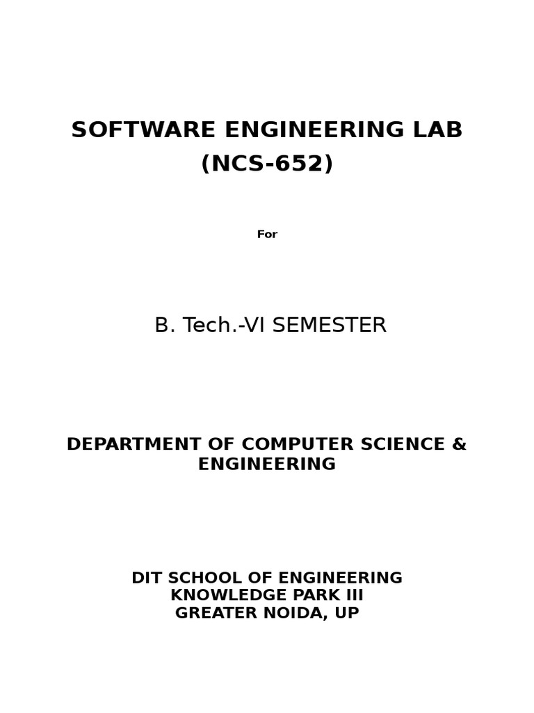 Software Engineering Lab | Download Free PDF | Databases | Client ...