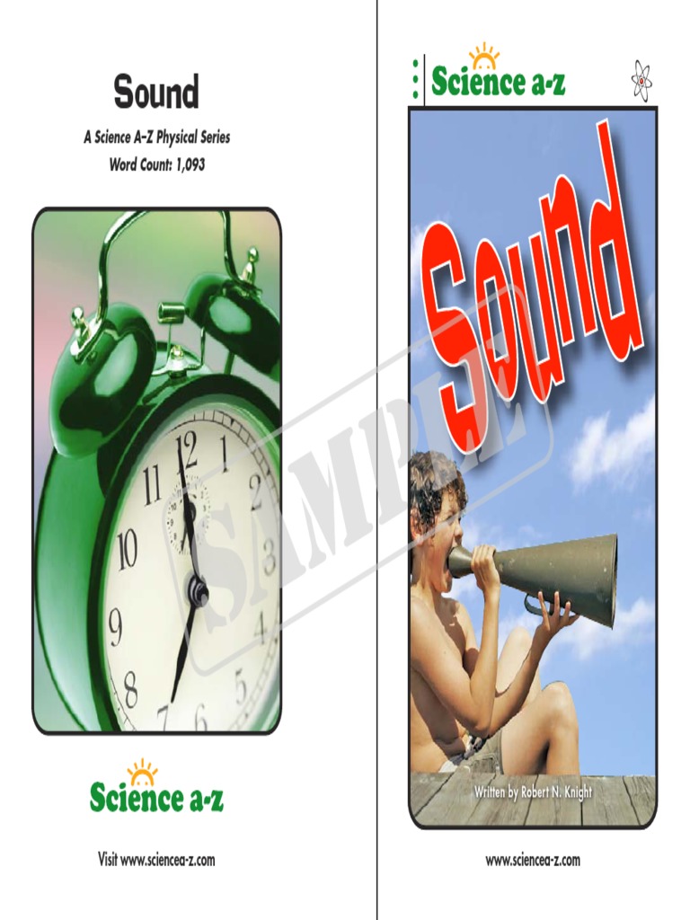 Sound: A Science A-Z Physical Series Word Count: 1,093 | PDF | Ear | Sound