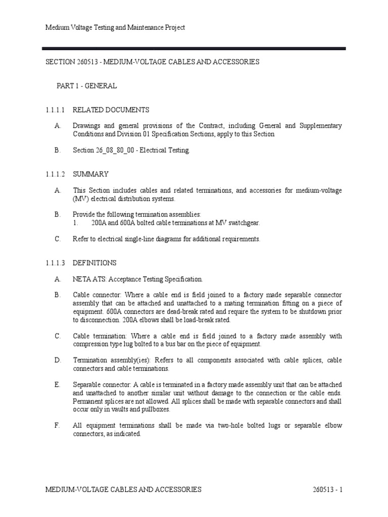 MV Cable & Terminations | PDF | Electrical Connector | Insulator (Electricity)