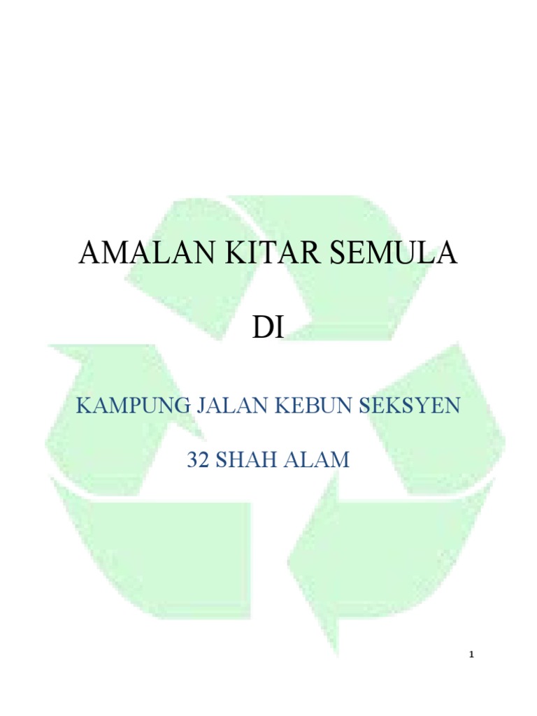 Amalan Kitar Semula Di | PDF