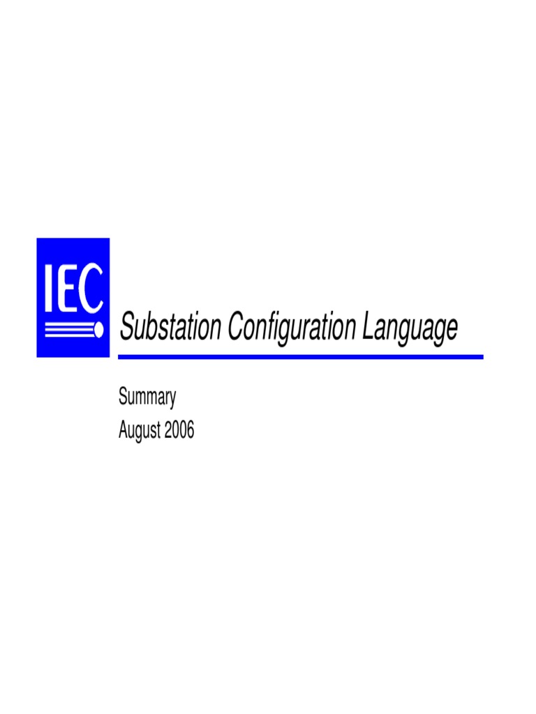 Substation Configuration Language Overview | PDF | Electrical ...
