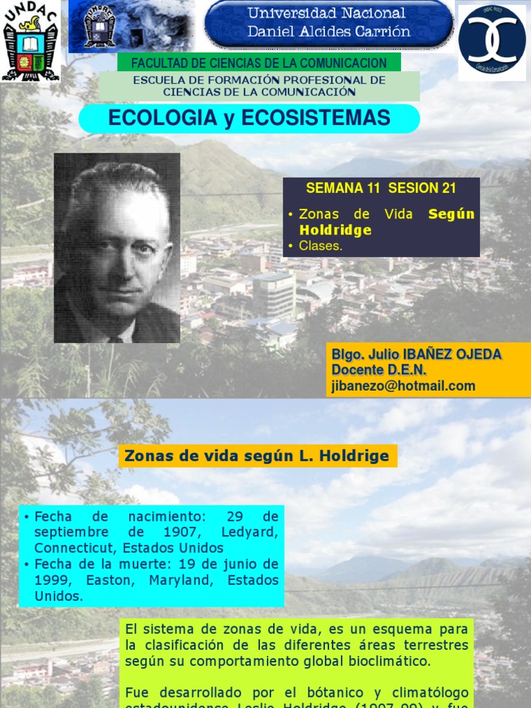 Zonas de Vida según Holdridge | PDF | Biogeografia | Ciencias de la Tierra