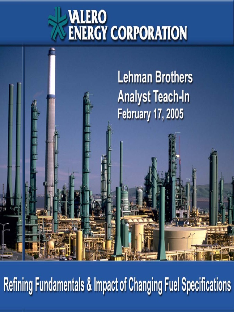 Refinery General Info | Oil Refinery | Cracking (Chemistry) | Free 30 ...