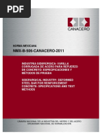 NMX B 292 Canacero 2018 | PDF | Cable | Tratamiento a base de calor