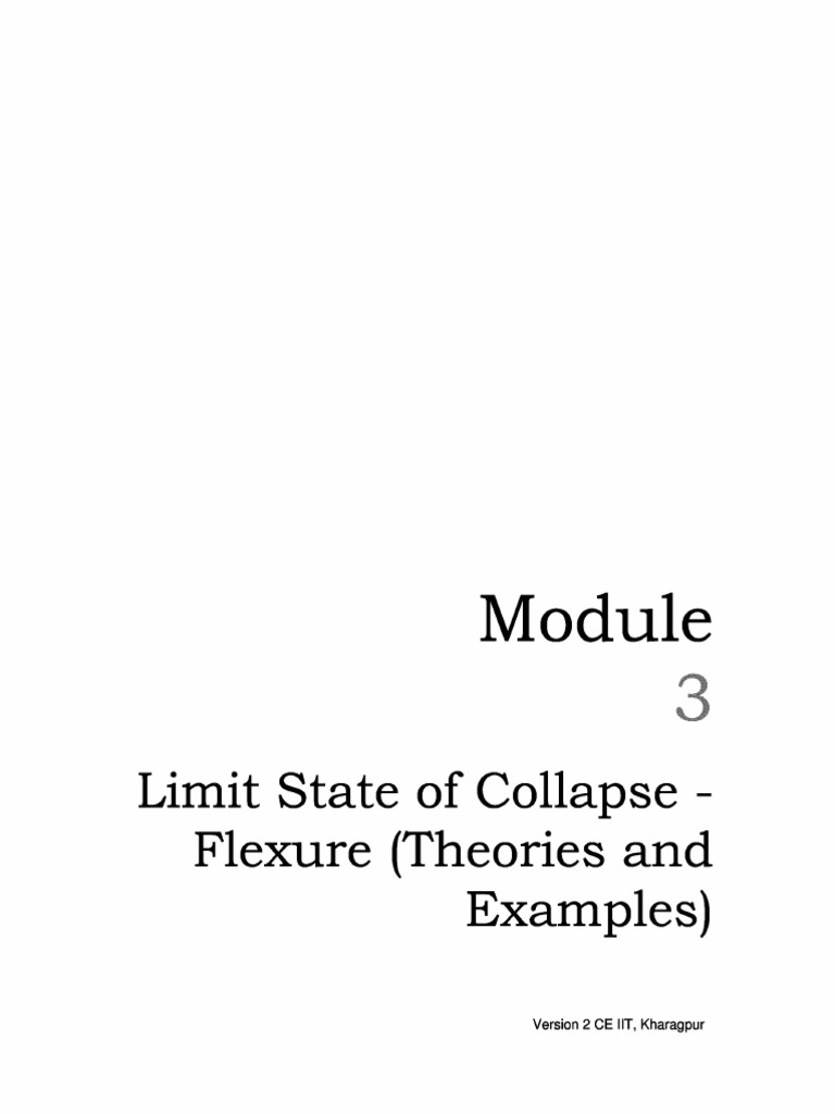 Limit State of Collapse Flexure (Theories and Examples) | PDF ...