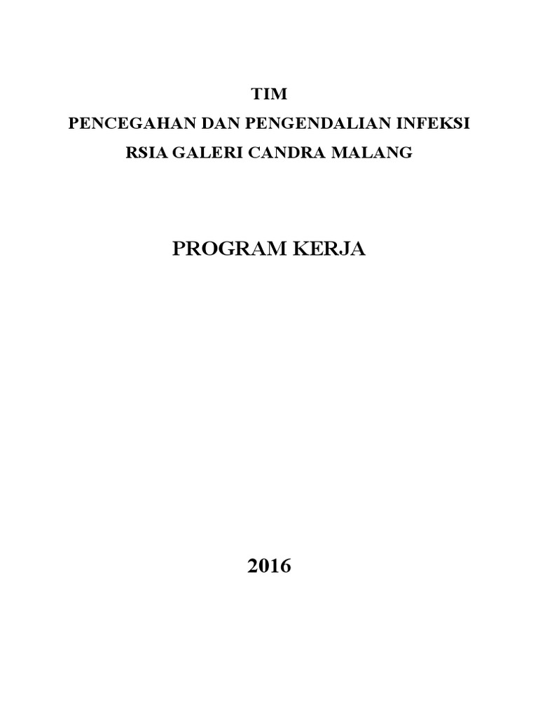 Program Kerja Ppi 2016 | PDF