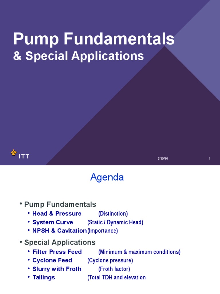 06-Pump Fundamentals & SpecialApplications | PDF | Pump | Liquids