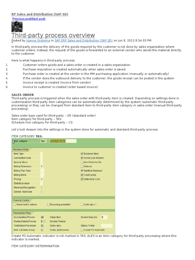 Third Party | Invoice | Receipt