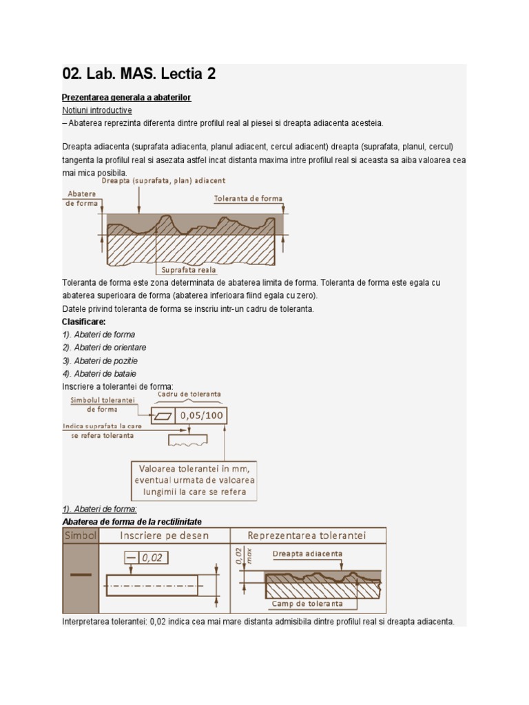 Abateri de Forma Si de Pozitie | PDF