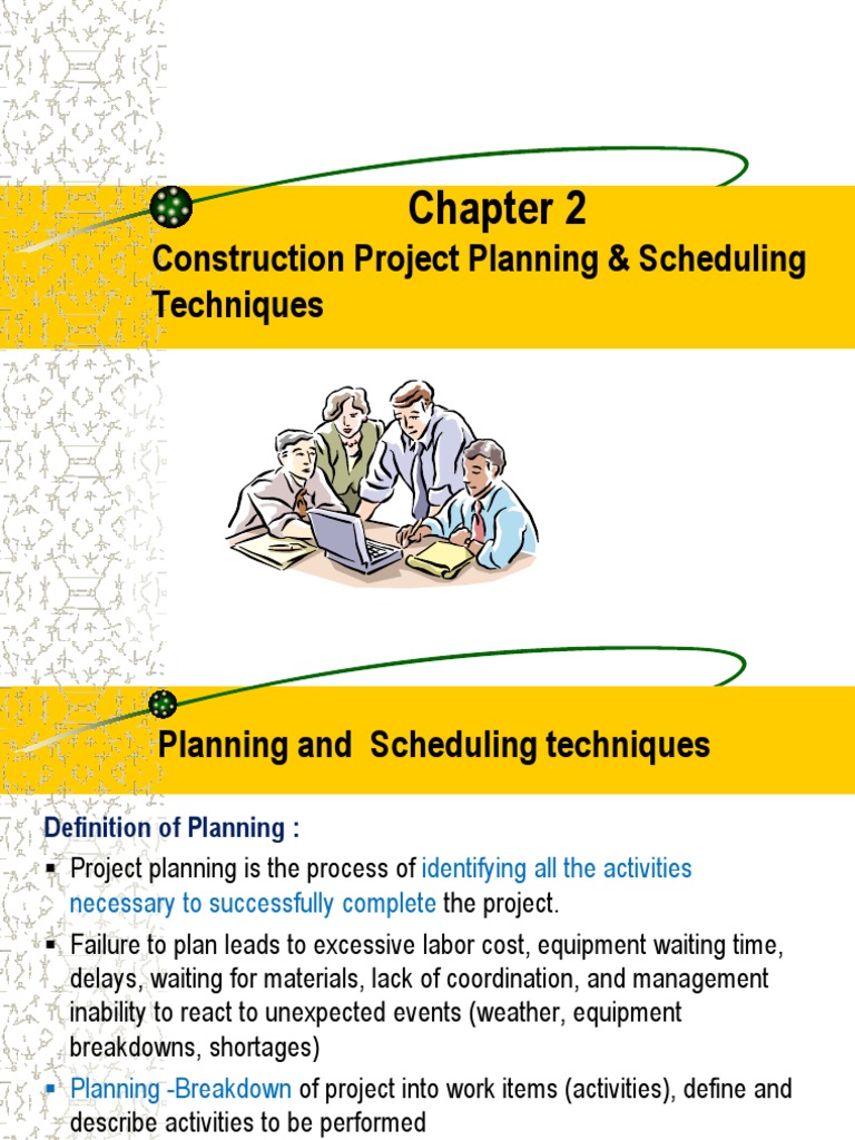 PERT and CPM in Construction Planning | PDF | Production And ...