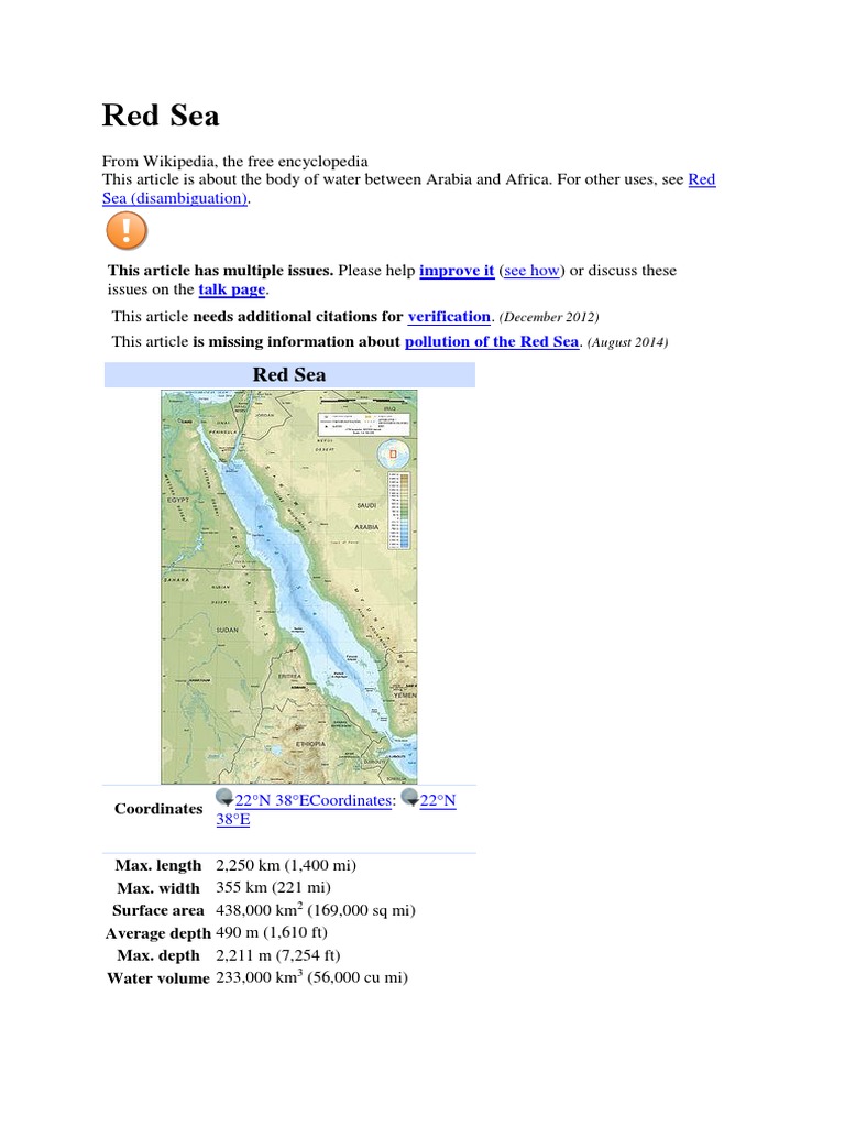 Red Sea | Red Sea | Earth & Life Sciences