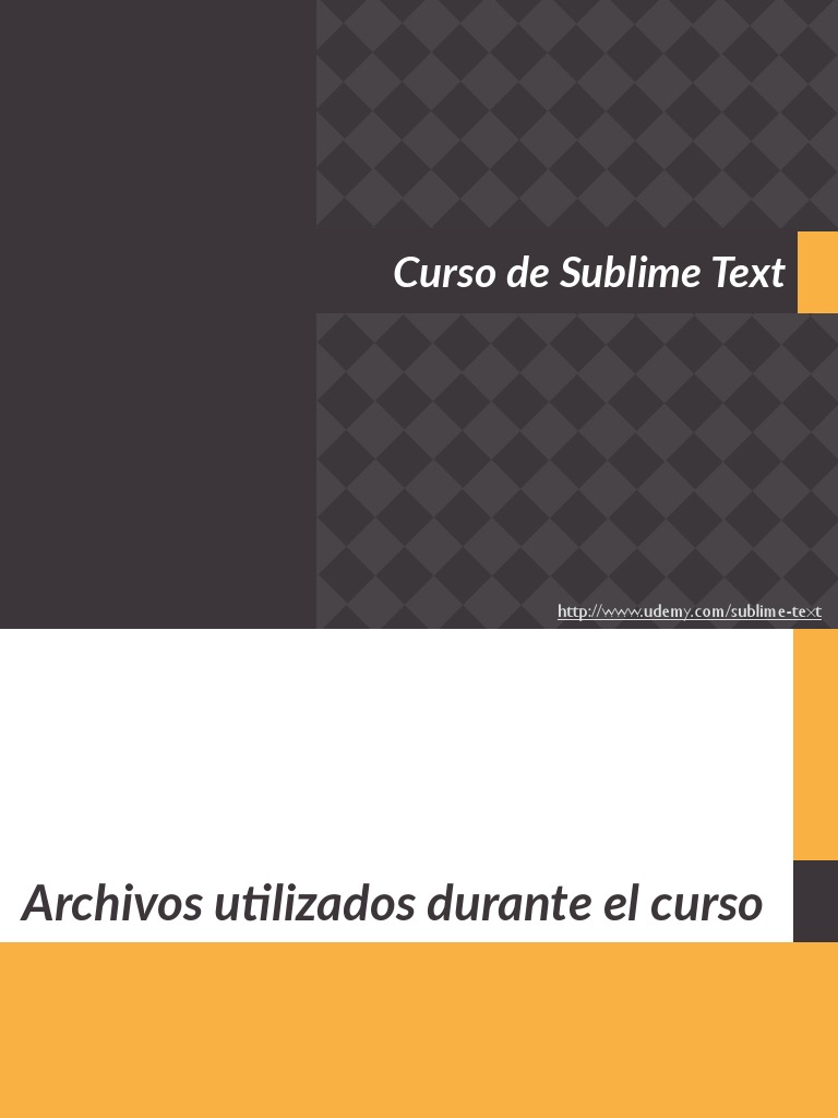 Curso de Sublime Text | PDF | Software | Informática