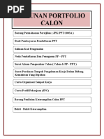 Panduan Penyediaan Portfolio LPKT | PDF