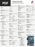 Arduino Cheat Sheet PDF | PDF | Integer (Computer Science) | Data Type