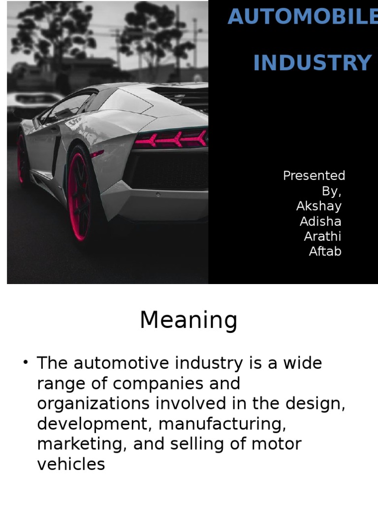 Automobile Industry | PDF | Automotive Industry | Car