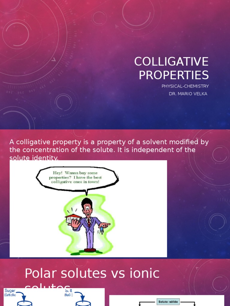Colligative Properties | Download Free PDF | Solution | Applied And ...