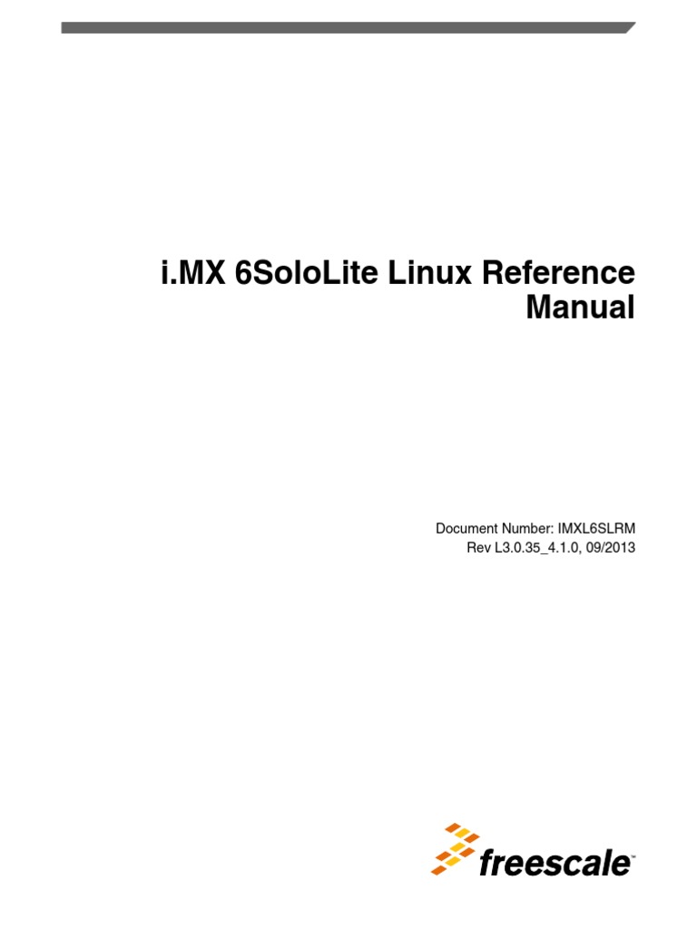 imx6SoloLite Linux Reference Manual | PDF | Device Driver | Application Programming Interface