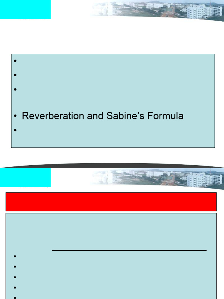 Introduction To Building Acoustics | PDF | Reflection (Physics) | Sound