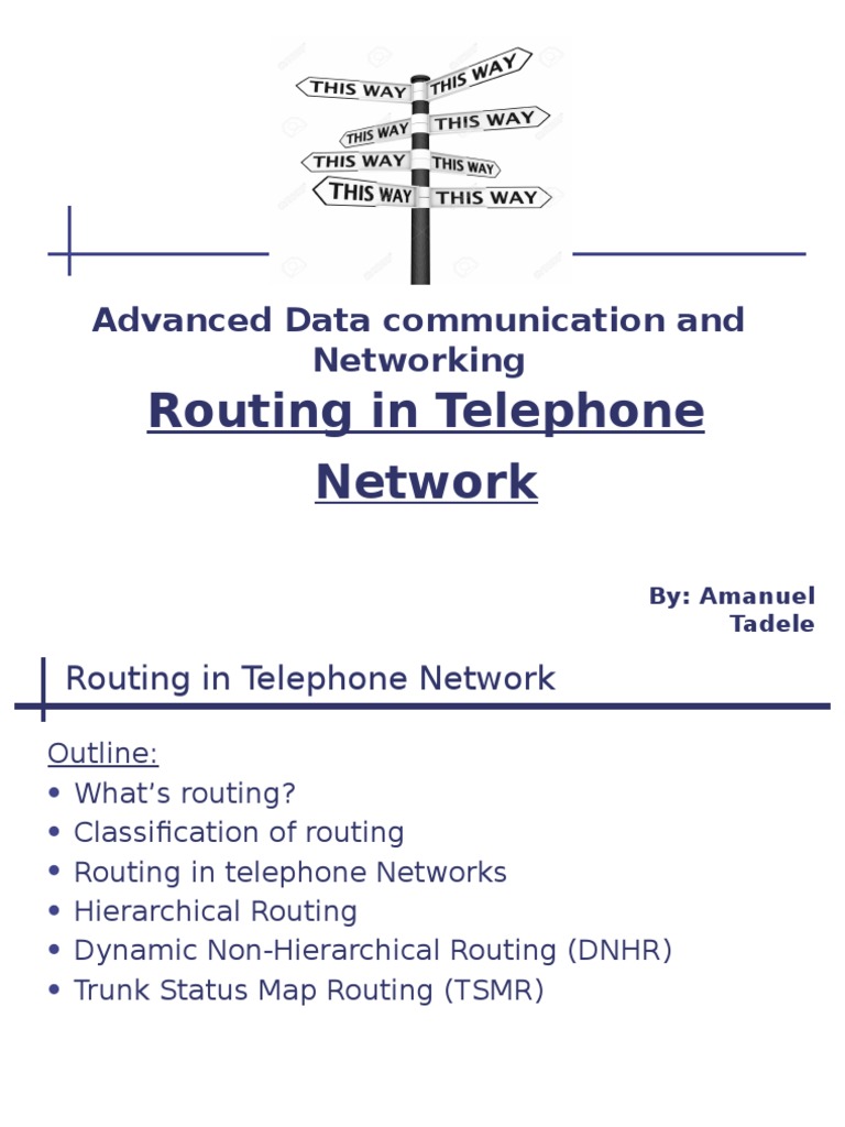 Telephone Network Routing Guide | PDF | Routing | Hierarchy