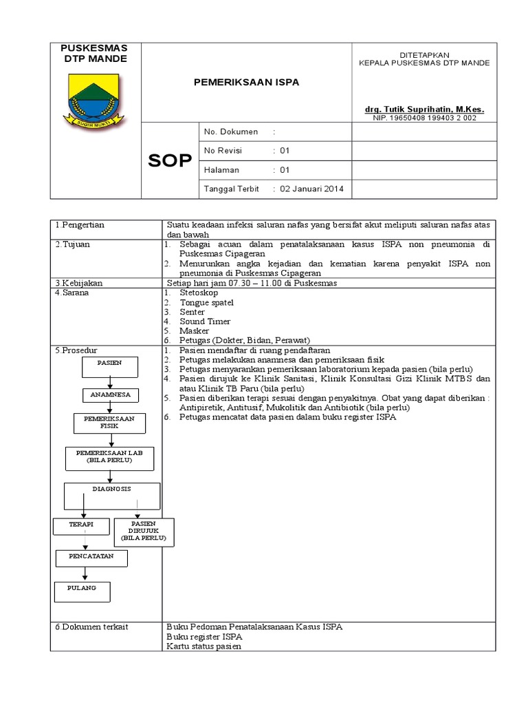 Sop Ispa Non Pneumonia | PDF