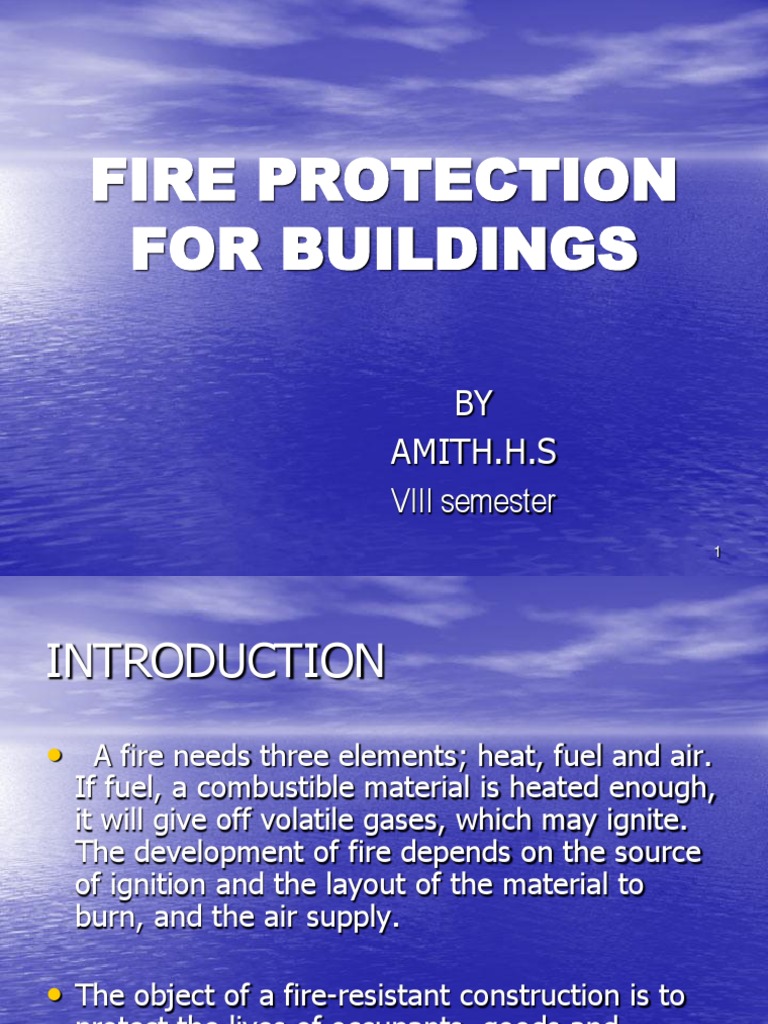 Fire Protection For Buildings | PDF