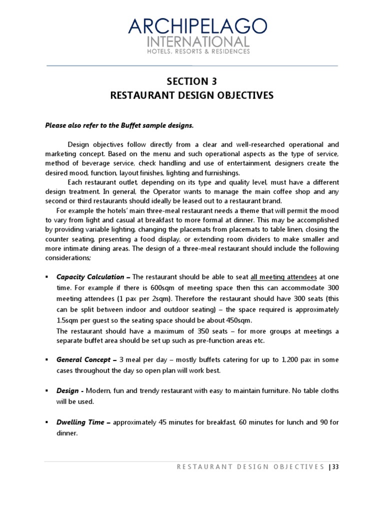 03-Restaurant Design Objectives (33-35) | PDF | Restaurants | Bar