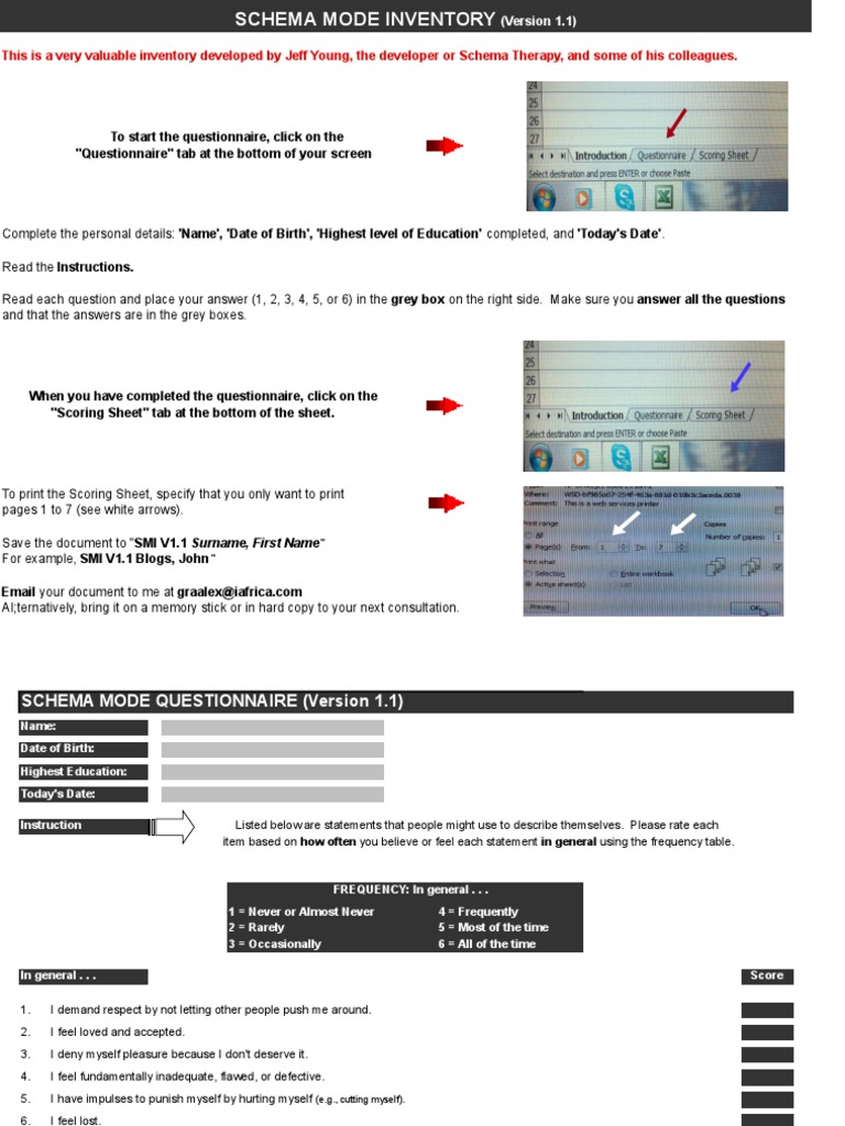 Schema Mode Inventory | Anger | Psychological Concepts
