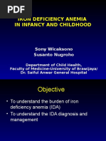 Calculating Iron Deficit with Ganzoni's Formula | PDF