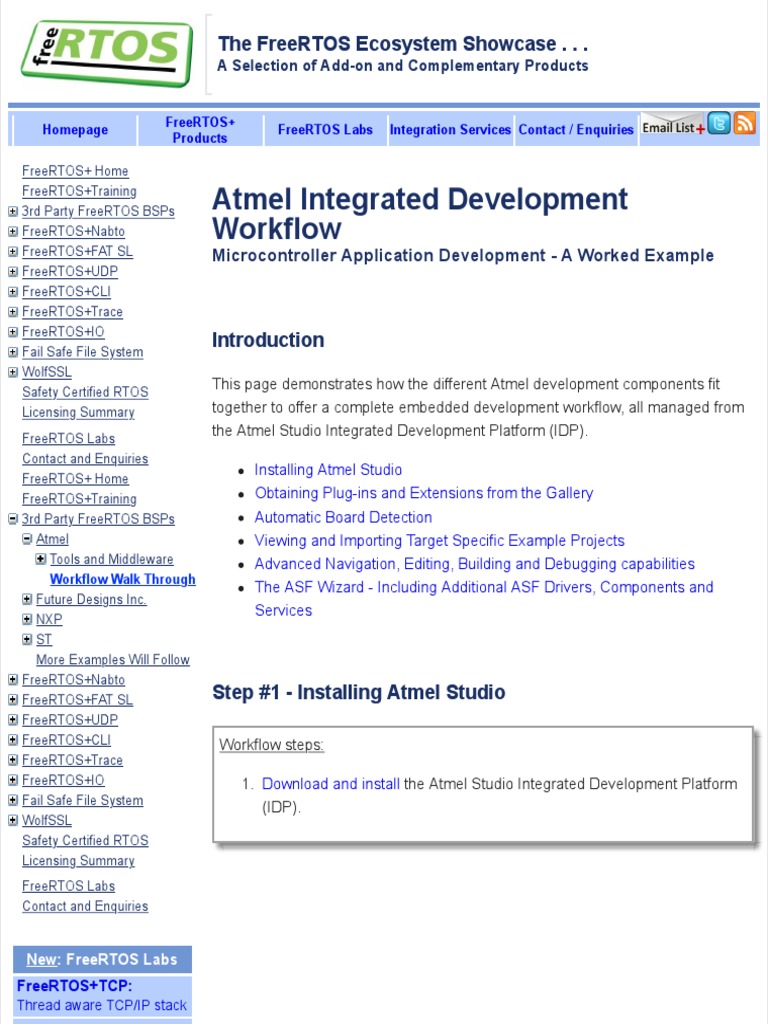 Atmel Studio Integrated Development Environment With FreeRTOS Awareness | PDF | Device Driver ...