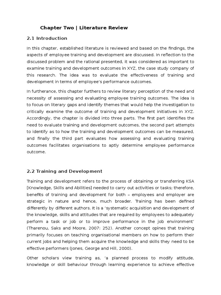 Chapter Two - Literature Review | PDF | Motivation | Motivational