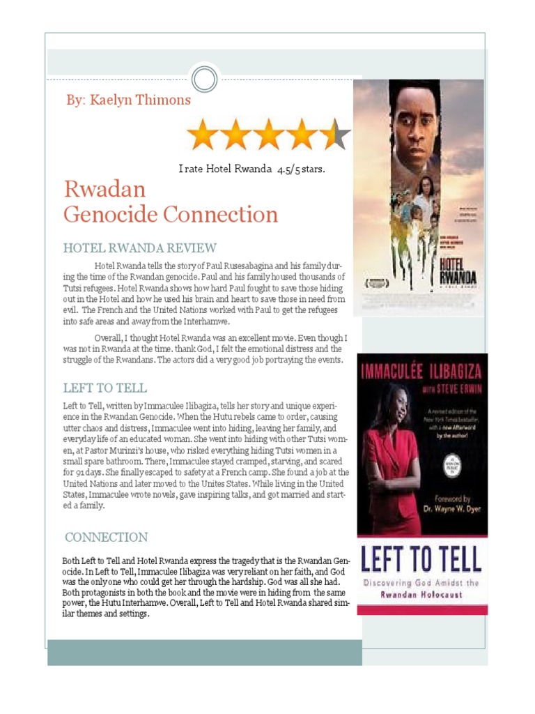 Hotel Rwanda Movie Review | PDF