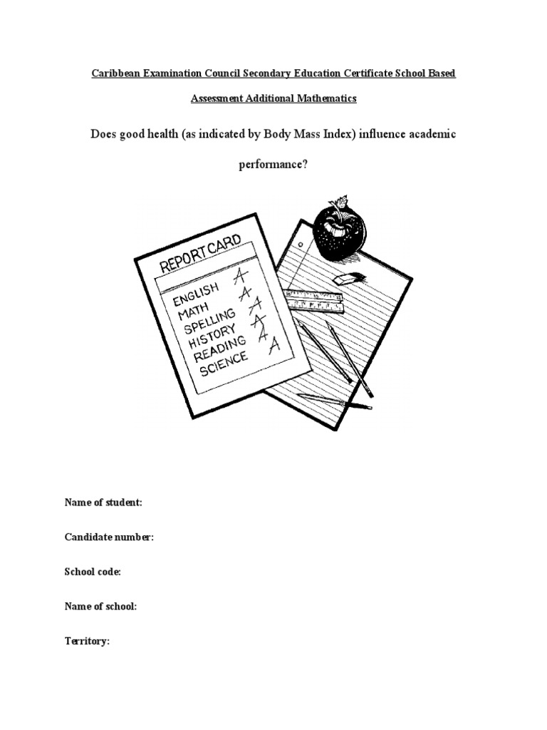 ADD Maths Sba Draft 1 | PDF | Overweight | Body Mass Index ADD Maths Sba Draft 1 | PDF | Overweight | Body Mass Index