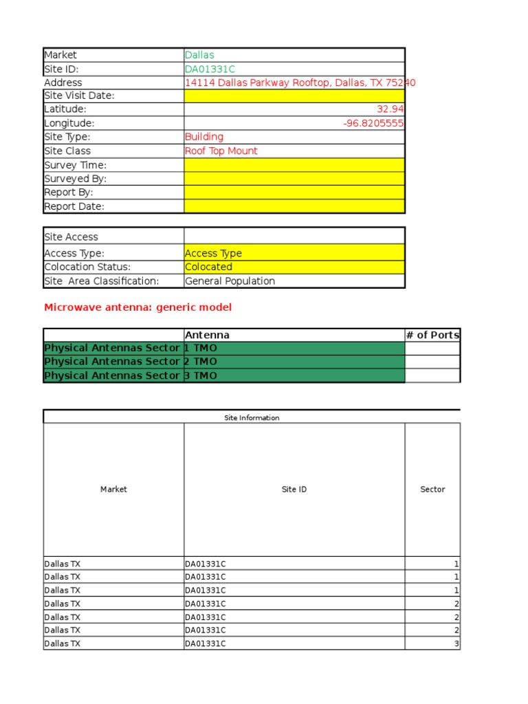 MPE Template Sample Report v1.0 | PDF | Telecommunications | Wireless