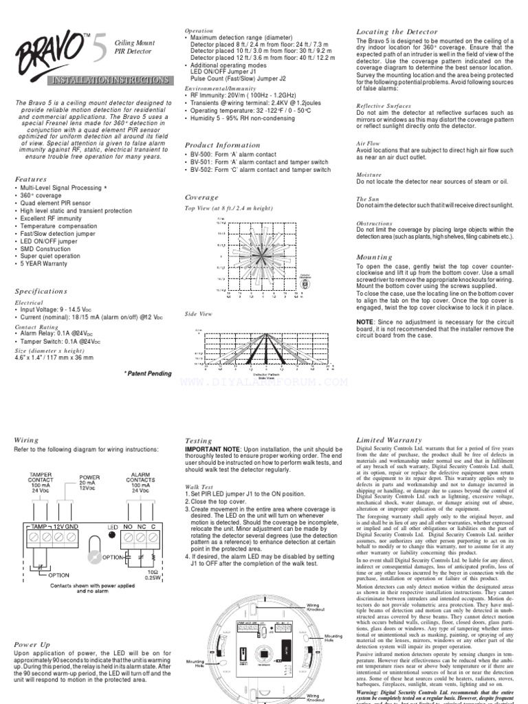 Bravo 5 Pir - Manual Instalare PDF | PDF | Building Engineering ...