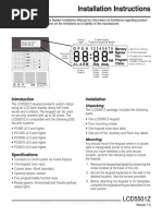 BOSCH D1255 Keypad Operation Instructions: To Turn The Security System ...