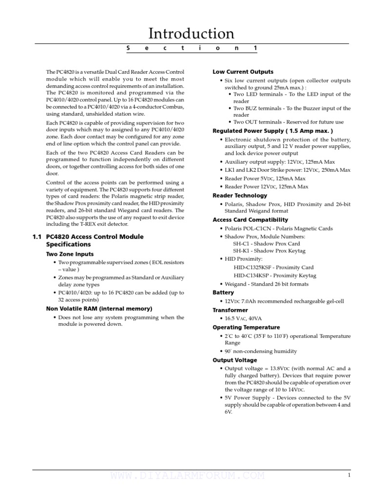 Maxsys PC4820 - Manual Instalare PDF | Download Free PDF | Access ...