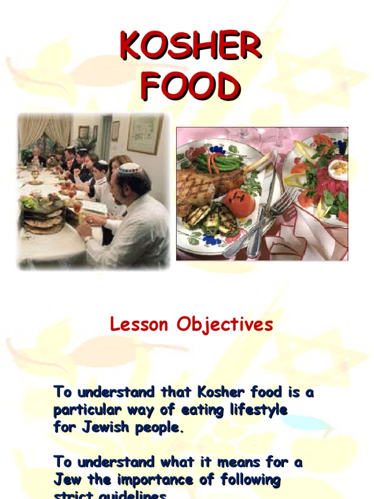 Understanding Kosher Food Guidelines | PDF