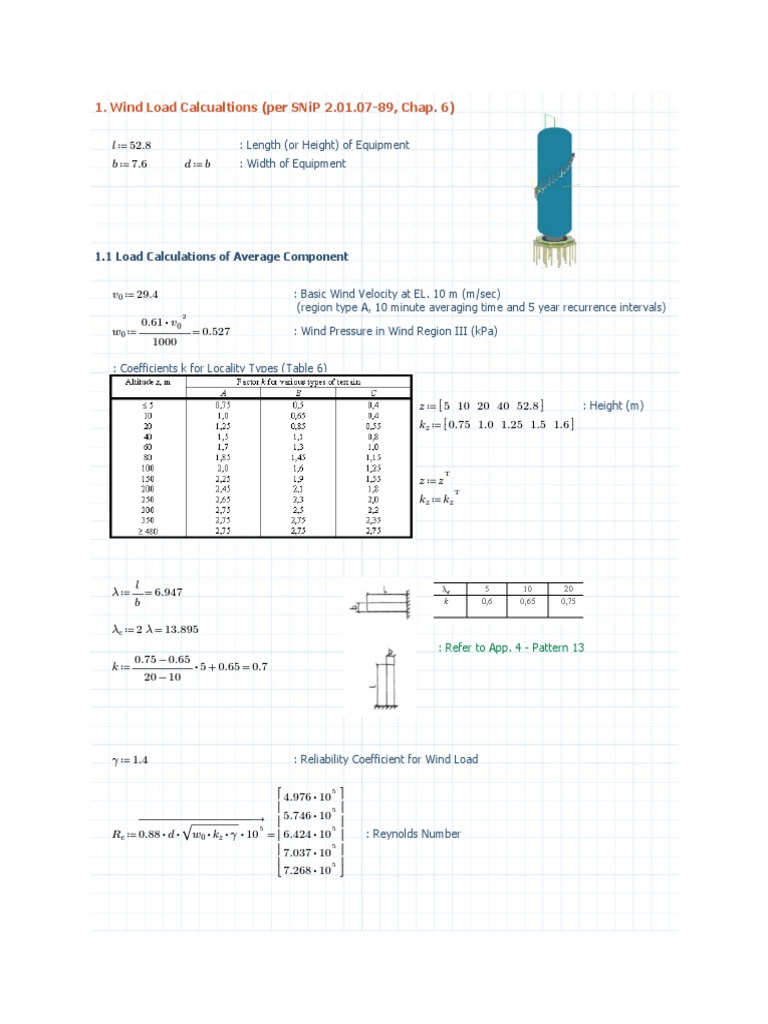 Wind Loads - Per SNiP | PDF | Dynamics (Mechanics) | Physical Quantities