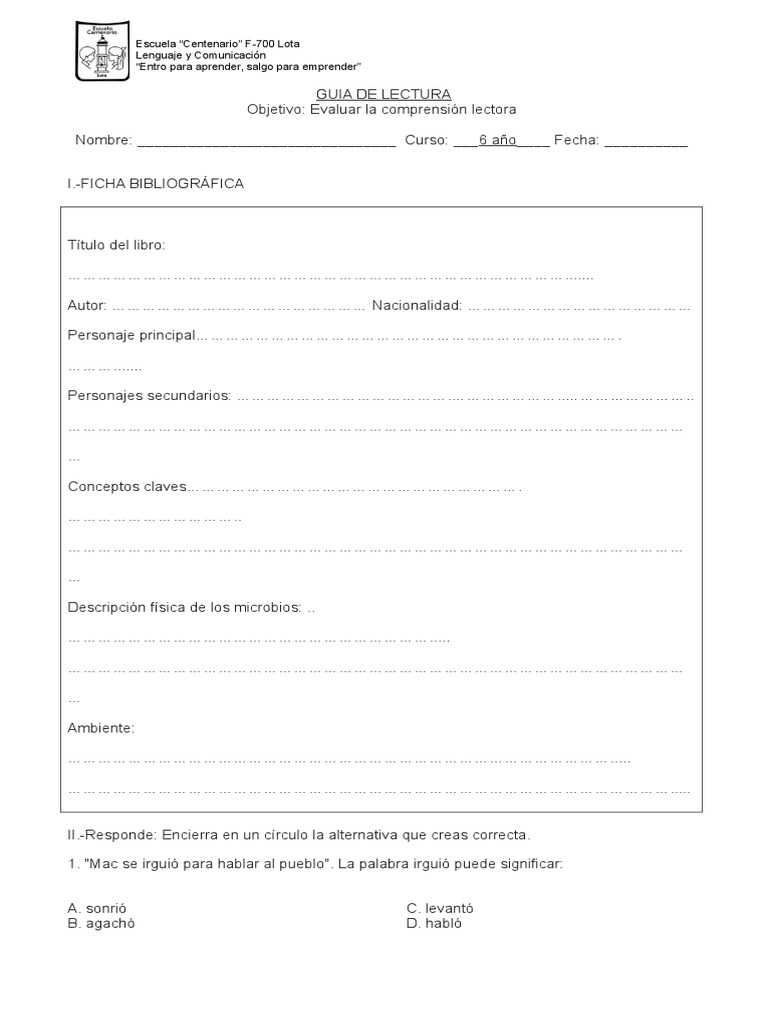 Guía Del Libro Mac El Microbio Desconocido Pdf Hogar Jardinería Y