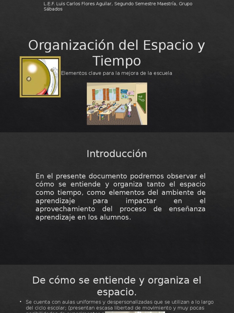 Luis - Actv.10 Organización Del Espacio y Tiempo | PDF | Espacio ...