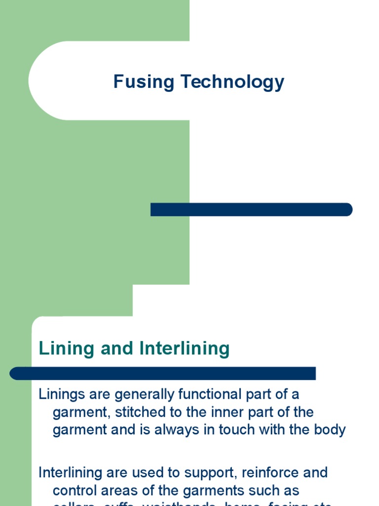 Fusing Technology | PDF | Casting (Metalworking) | Clothing